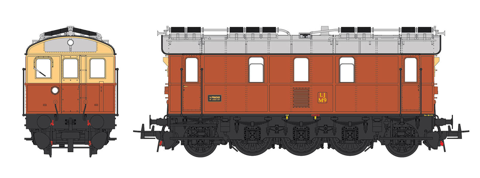 Frichs Firkantet - LJ M9 - IVb - HO Scale - DCC Silent (AC) – Heljan.com