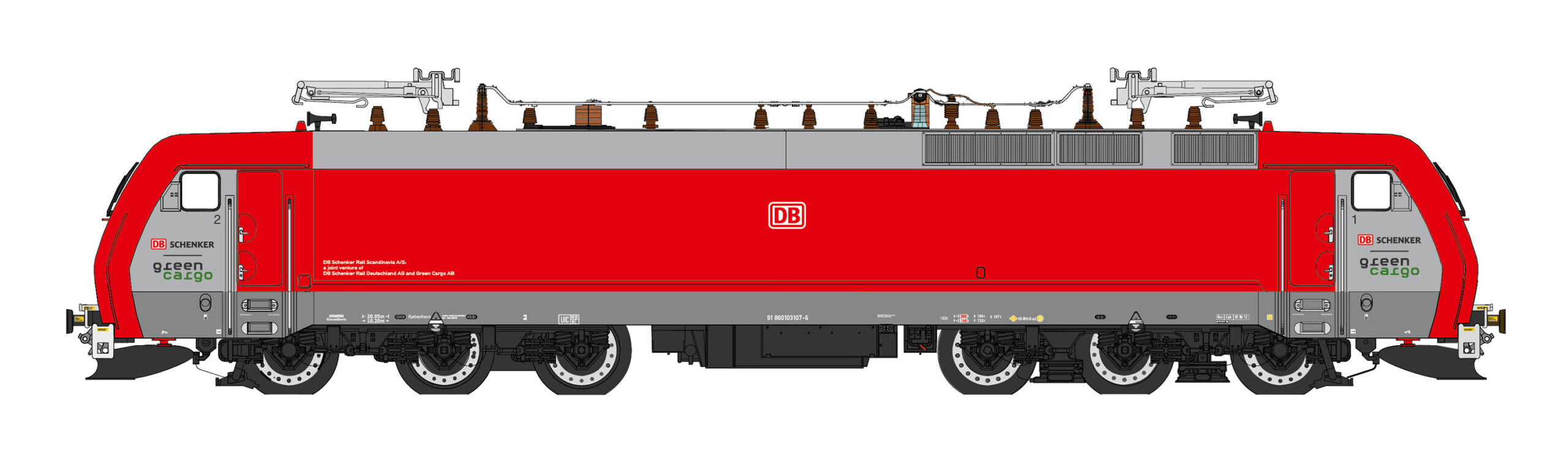 Siemens EG - DB Schenker - EG3110 - HO Scale - (DC) – Heljan.com